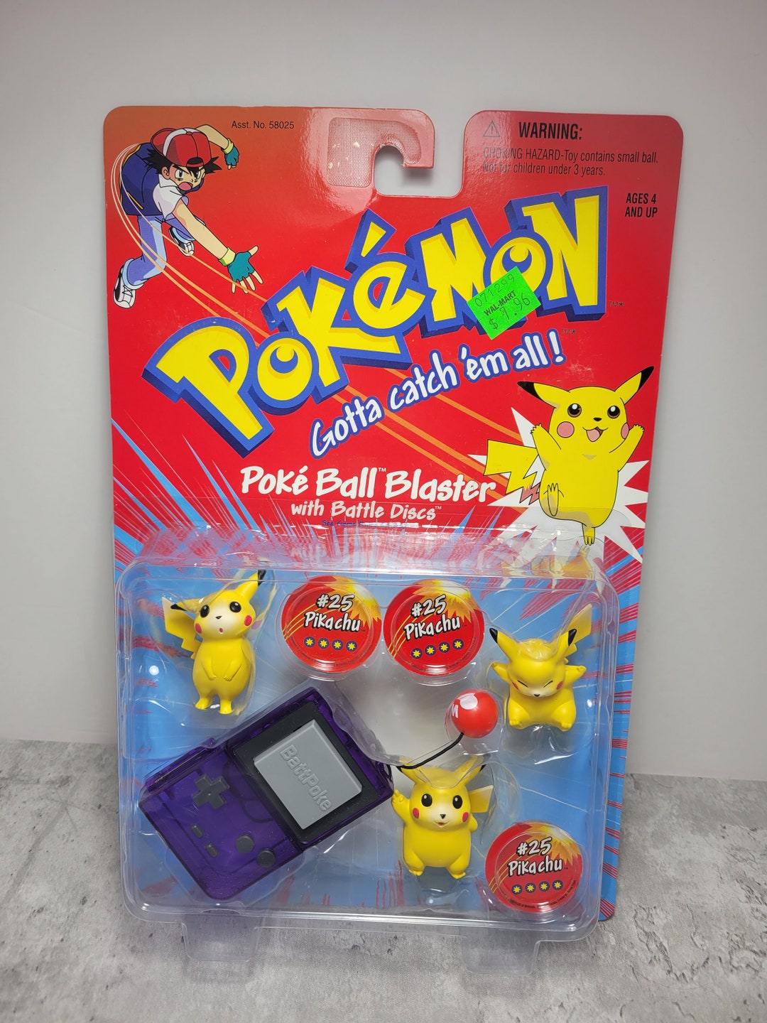 Hasbro Tomy Pokémon Pokéball Blaster Power Blaster X3 Pikachu Set Boxed ...
