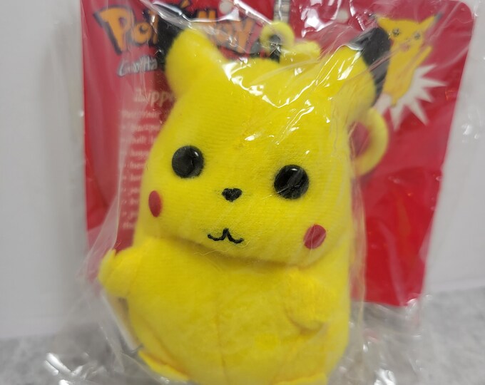 VINTAGE POKEMON Pikachu 2000 Clip on Plush - Etsy