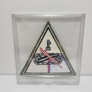 WWII Triangle Patch With Cannon Lightning Bolt Military 1st - Etsy