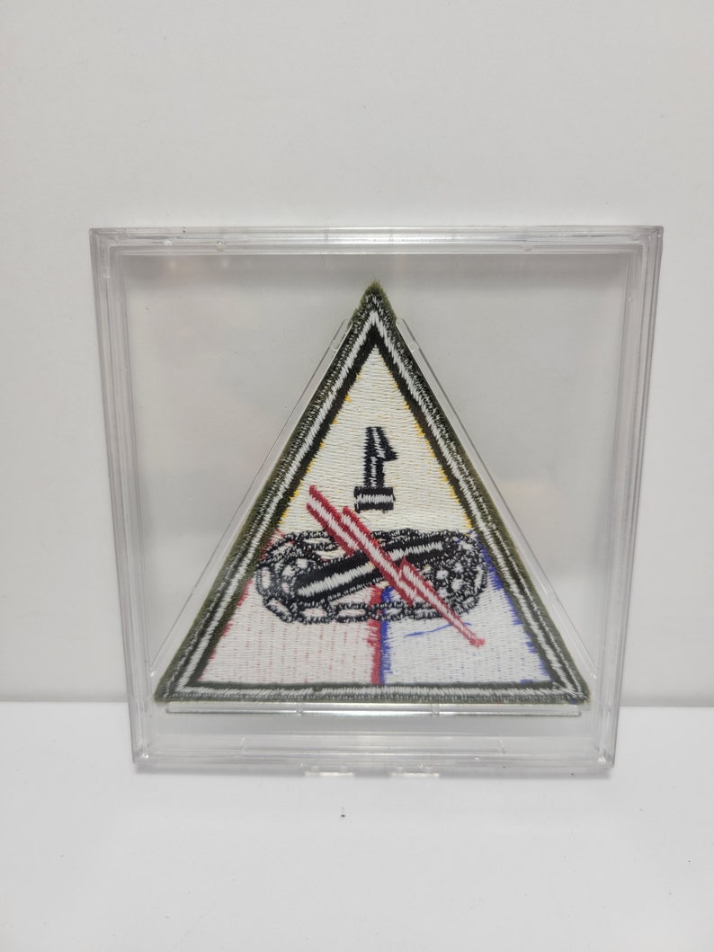 WWII Triangle Patch With Cannon Lightning Bolt Military 1st - Etsy