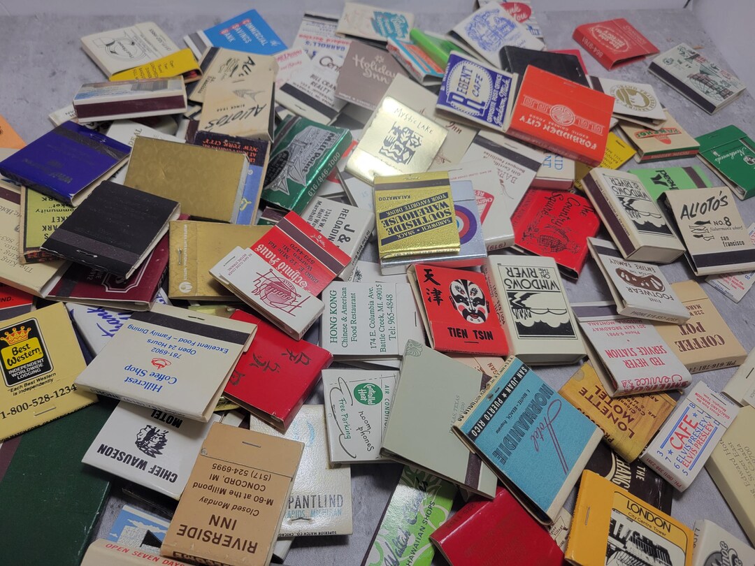 Vintage Matchbook Lotsset of 10unique Vintage Matchbooks/matchboxes ...
