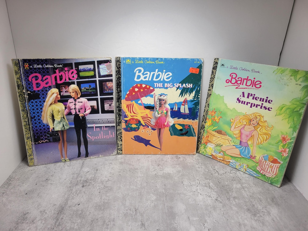 Little Golden Books Set of 3 Barbie Books 1990s - Etsy