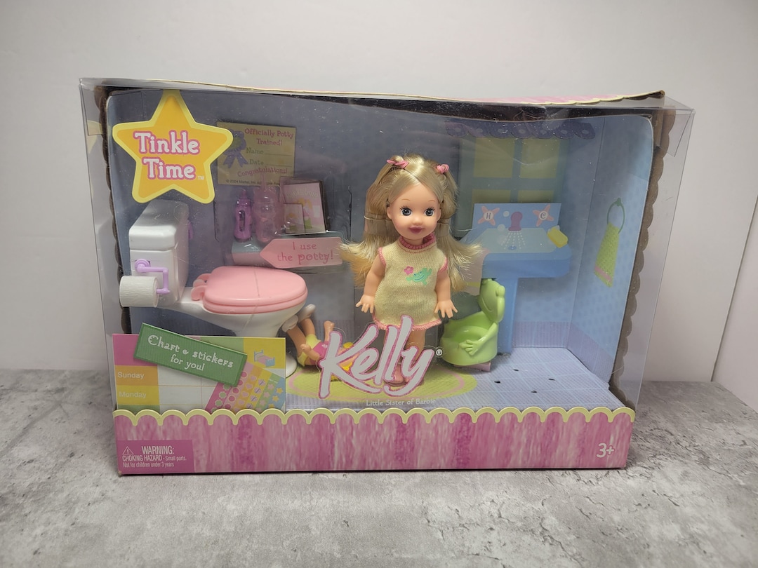 Tinkle Time Kelly Doll (baby Sister of Barbie) Playset - Etsy