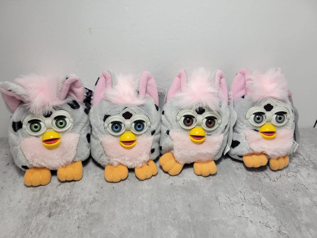 The Cutest Spotted Furby Buddies, 1990s Do Not Talk Under 4" Each SO ...
