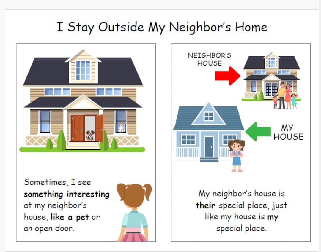 Social Story for Autism | Personal Space & Respect | Staying Out of ...