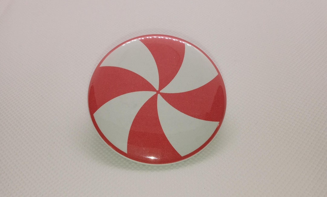 Peppermint Candy Pin Button Mirror Magnet Badge Reel Bookmark Phone ...