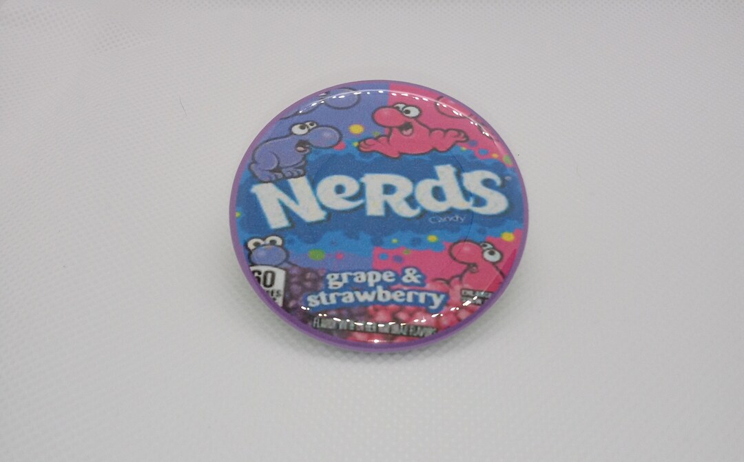 Nostalgic Nerds Candy Pin Button Mirror Magnet Badge Reel Bookmark ...