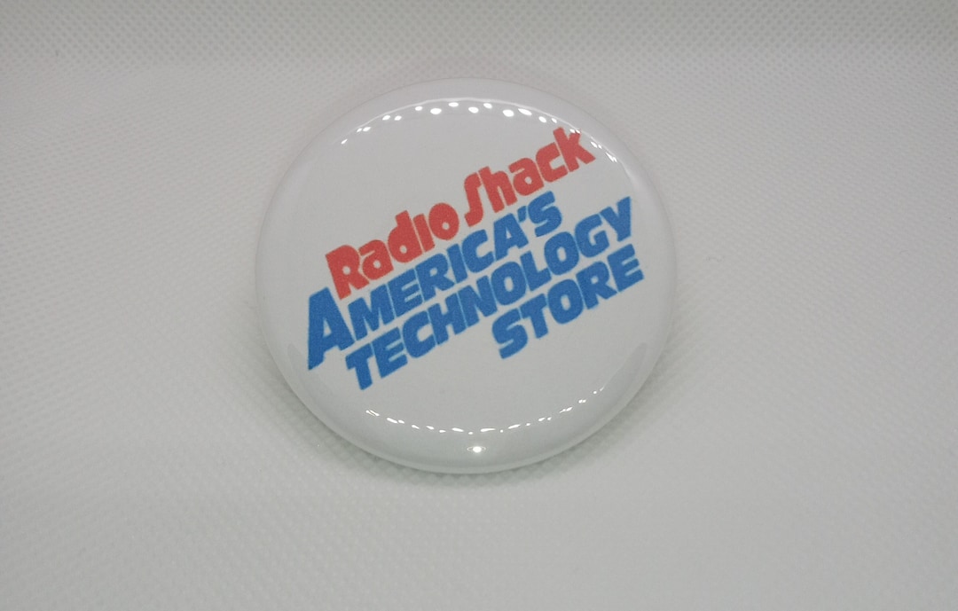 Radio Shack America's Technology Store Pin Button Mirror Magnet Badge ...