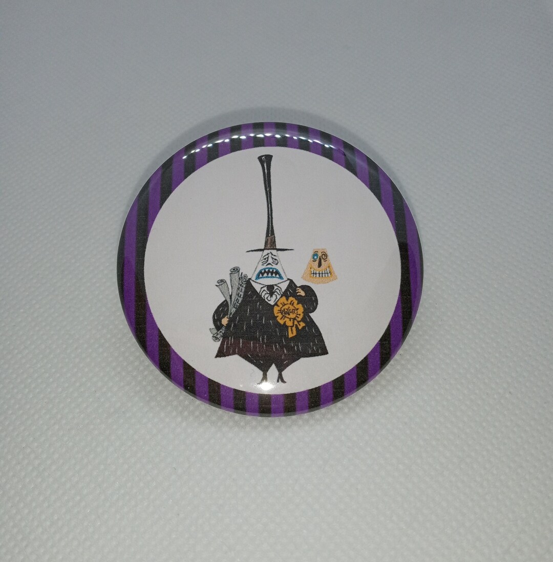 Nightmare Before Christmas Mayor of Halloween Town Pin Button Mirror ...