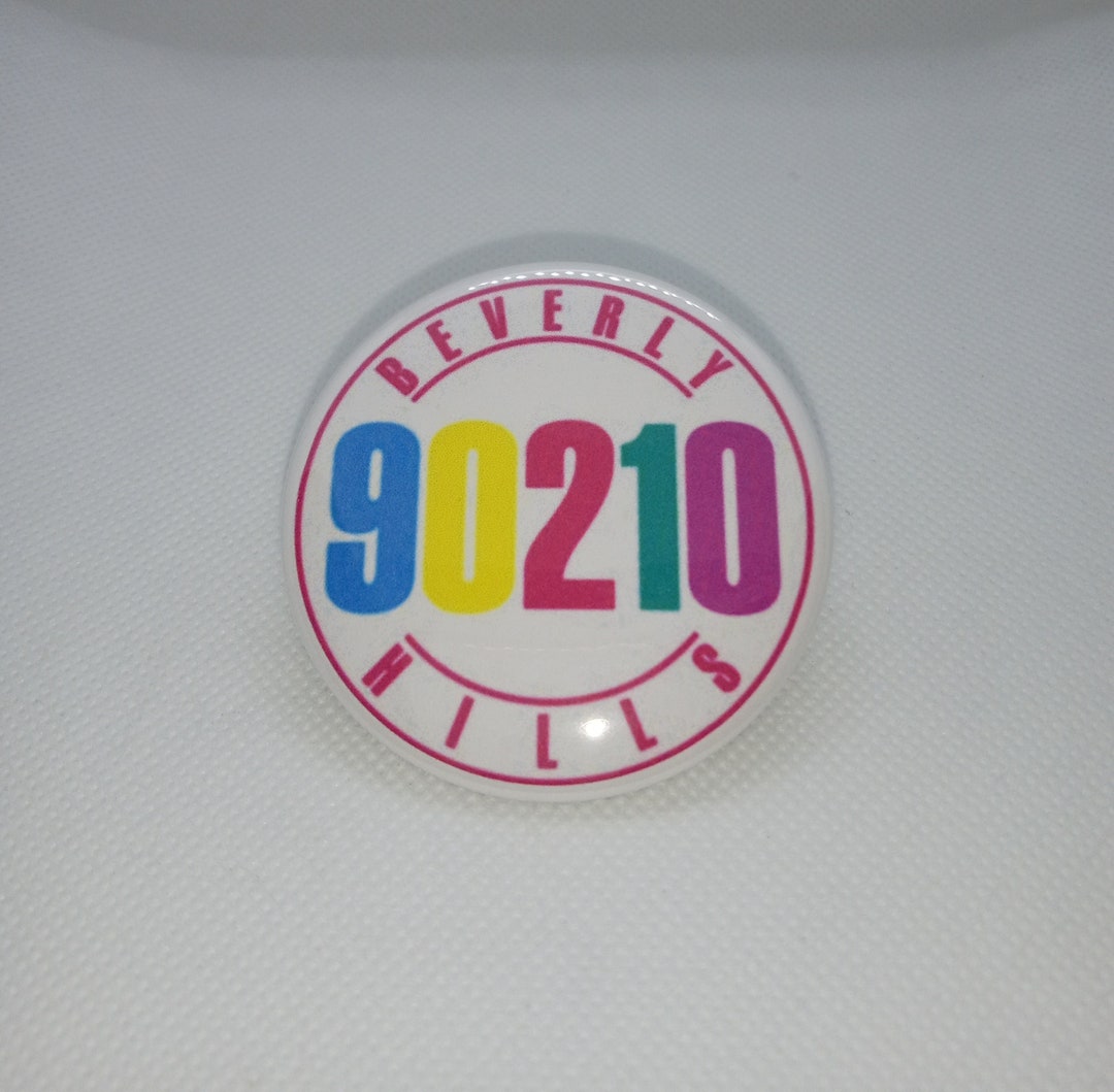 Beverly Hills 90210 Pin Button Mirror Magnet Badge Reel Bookmark Phone ...