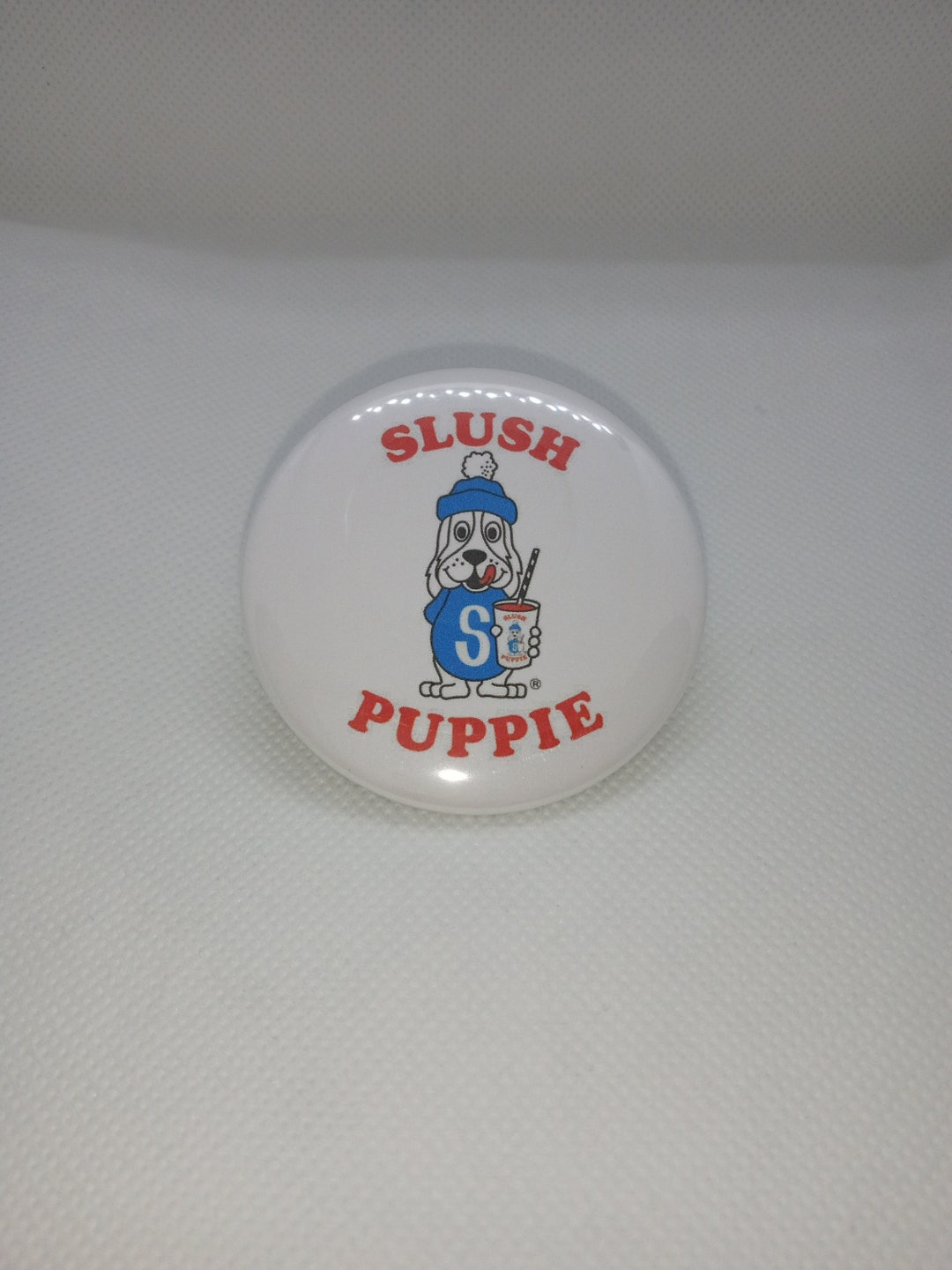 Slush Puppie Dog 1980's Pin Button Mirror Magnet Badge Reel Bookmark ...