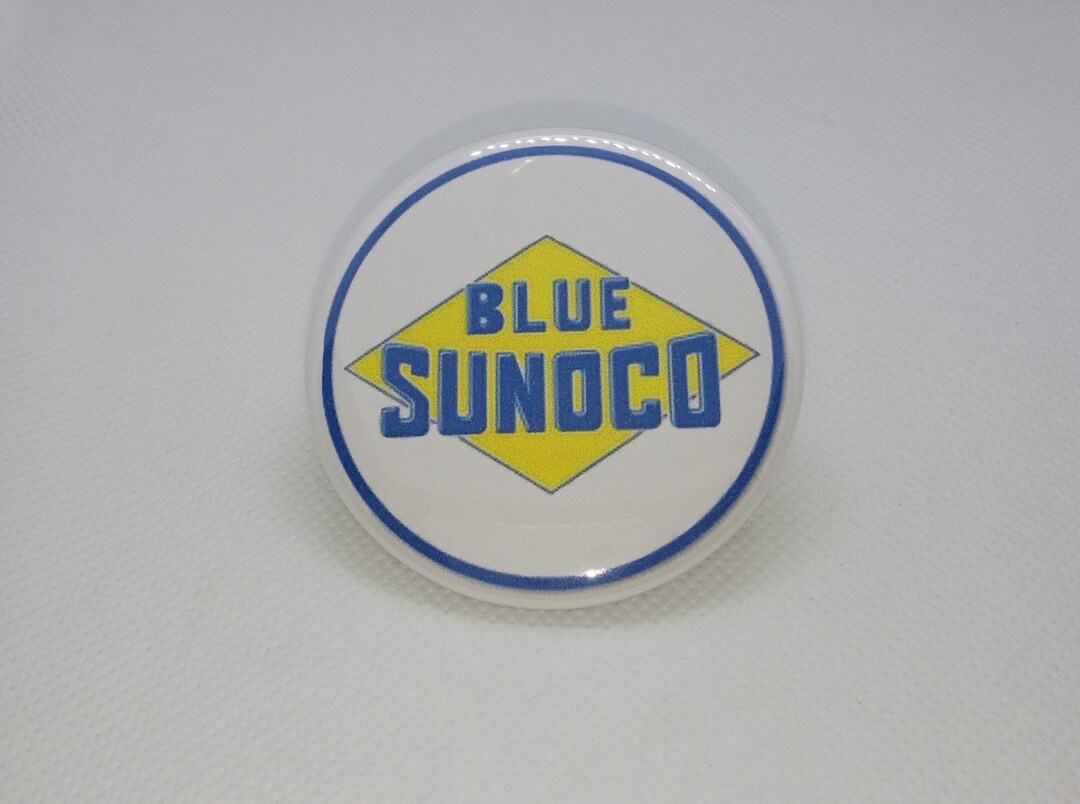 Blue Sunoco Pin Button Mirror Magnet Badge Reel Bookmark Phone Holder ...