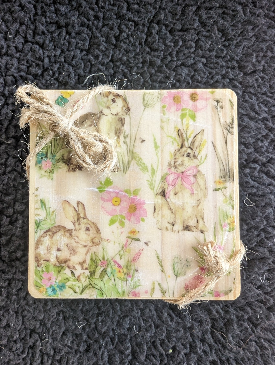 Bunny Rabbit Coasters - Etsy