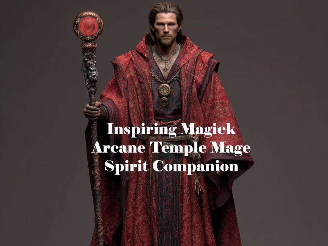 Arcane Temple Wizard Spirit Guide and Companion. Conjuring. Remote ...