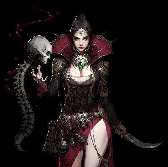 Female Necromancer Spirit Companion Remote Binding Etsy