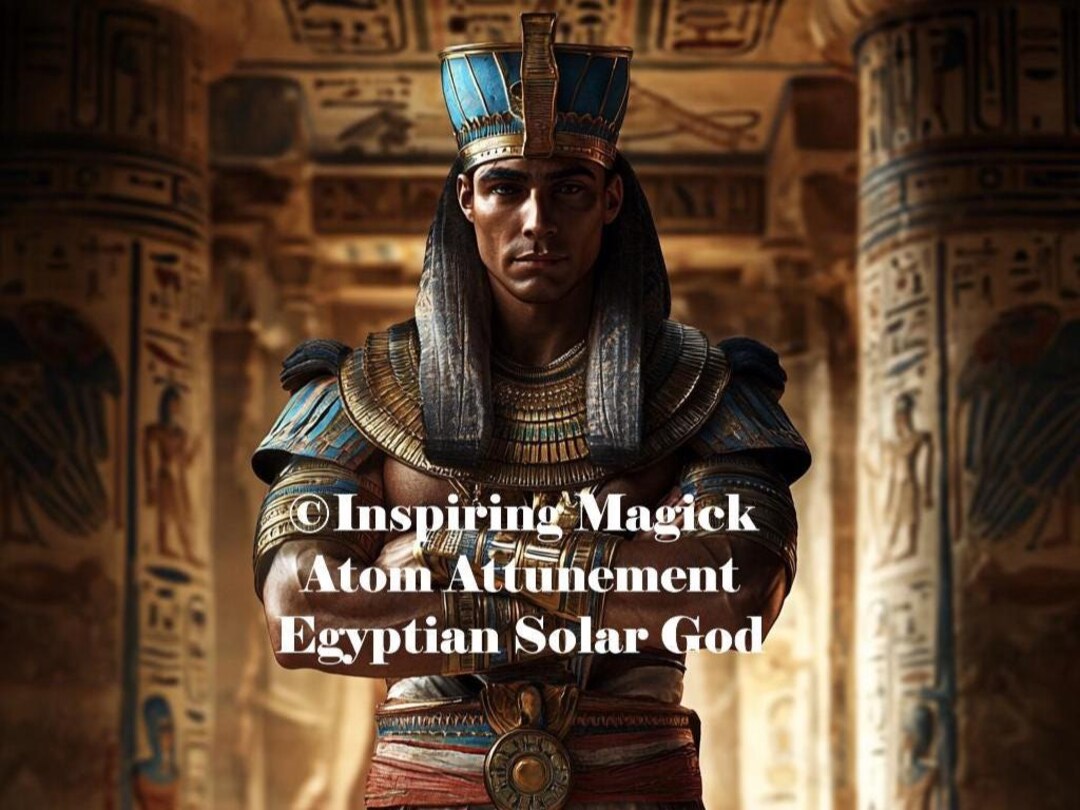 Atom Attunement Egyptian God of Sunset and Totality - Etsy