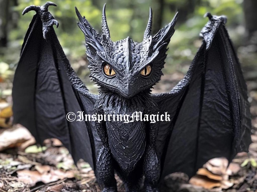 Batragon Spirit Guide. Bat Dragon Hybrid. Conjuring Remote Binding - Etsy