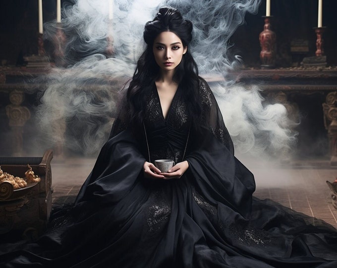 Tanhi Beautiful Djinn Female Spirit Companion, Grant Wishes, Wealth ...