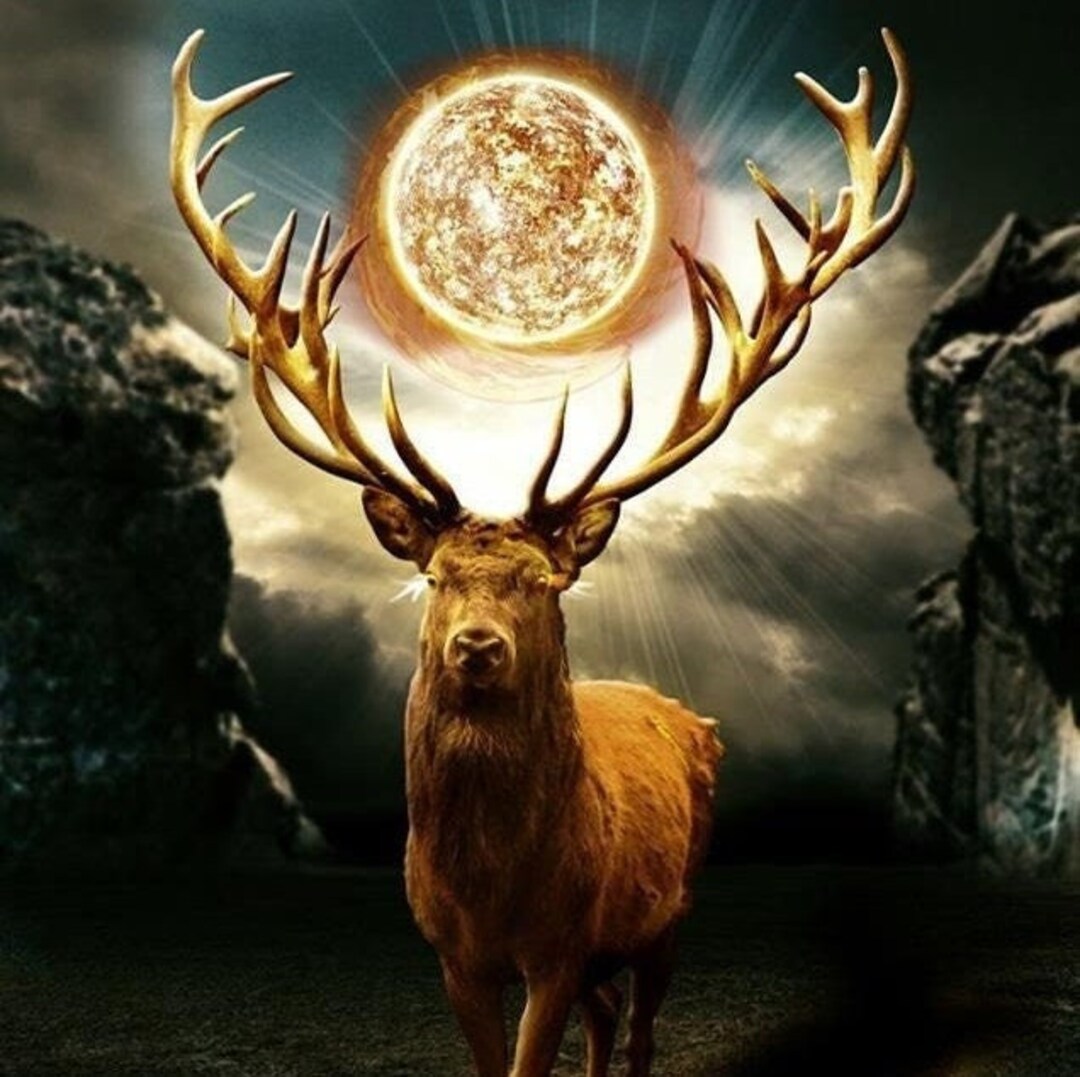 Royal King Stag. Spirit Companion. Conjuring Remote Binding - Etsy