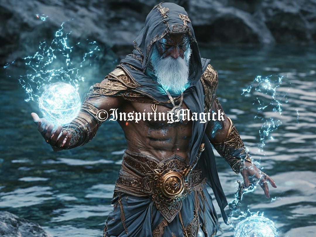 Water Djinn Spirit Companion Spirit Guide Conjuring Binding Water ...