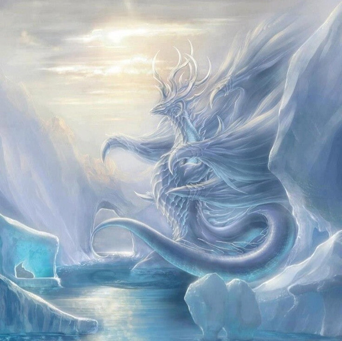 Ice Dragon. Spirit Companion. Conjuring. Remote Binding. - Etsy UK