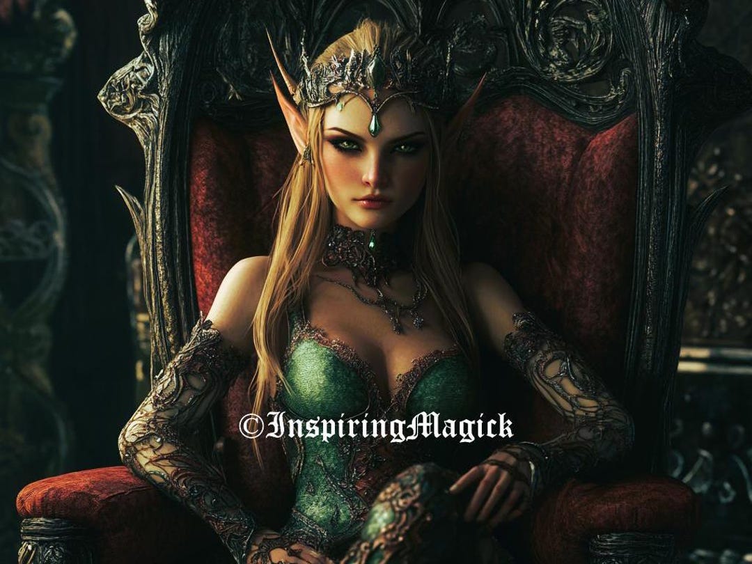Drow Elf Spirit Companion Spirit Guide Conjuring Binding Dark Elf - Etsy