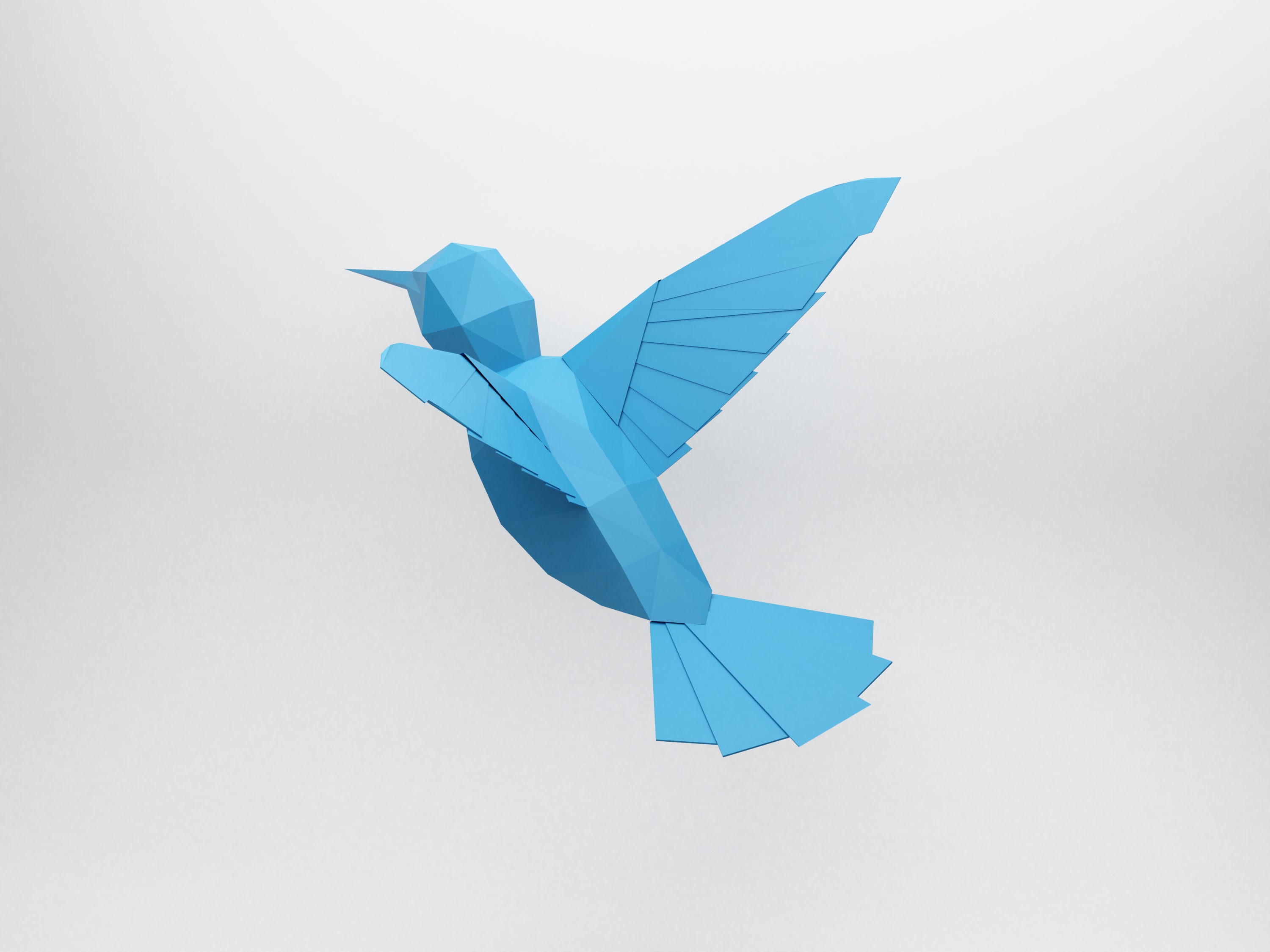 DIY Hummingbird Papercraft Origami Humming Bird Template PDF - Etsy