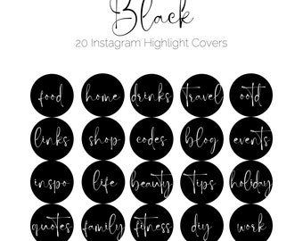 Gilded Instagram Story Highlight Covers Digital Download | Etsy