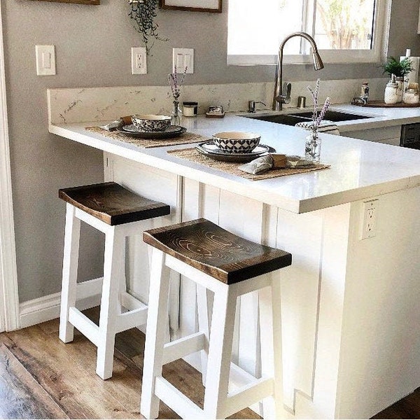 Rustic Bar Stools - Etsy