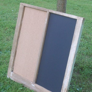 Rustic Message Board Organizer, Entryway Message Center, Chalk Board ...