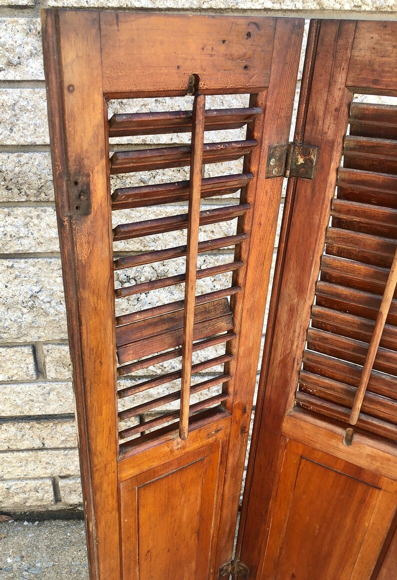 Set of Rustic Wood Shutters Pair of Shutters Shutter Panel - Etsy