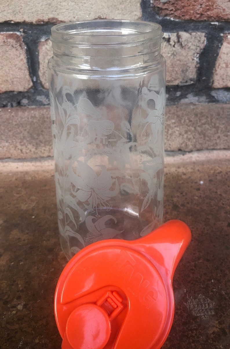 Vintage Tang Pitcher Anchor Hocking Glass Pitcher Juice - Etsy