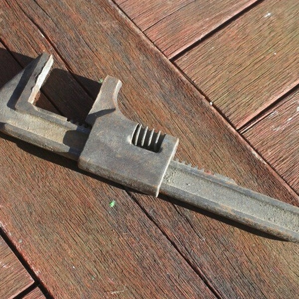 Antique Pipe Wrench - Etsy