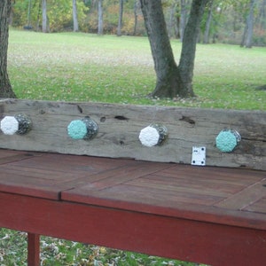 Rustic Barn Wood Coat Rack, Reclaimed Wood Entryway Hooks, Mud Room ...
