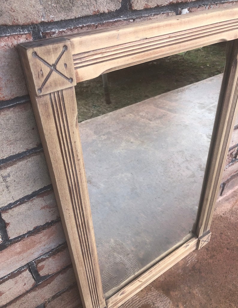 Rustic Wood Mirror Rectangular Farm House Mirror Tall - Etsy