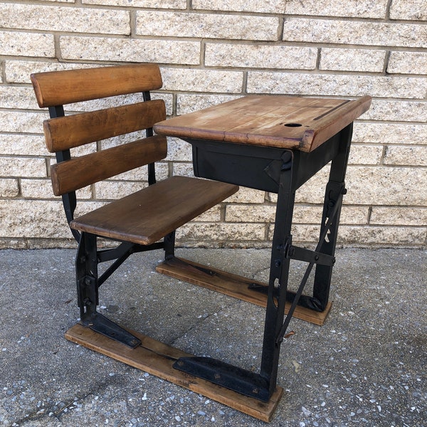 Vintage School Desk - Etsy
