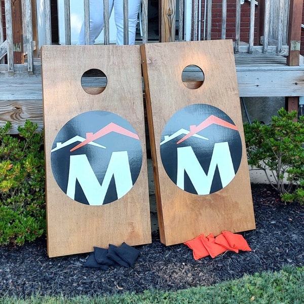 Monogram Corn Hole - Etsy