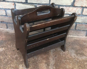 Rustic Magazine Rack | Etsy