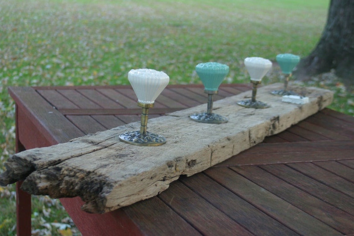 Rustic Barn Wood Coat Rack Reclaimed Wood Entryway Hooks Mud - Etsy