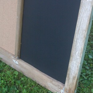 Rustic Message Board Organizer, Entryway Message Center, Chalk Board ...