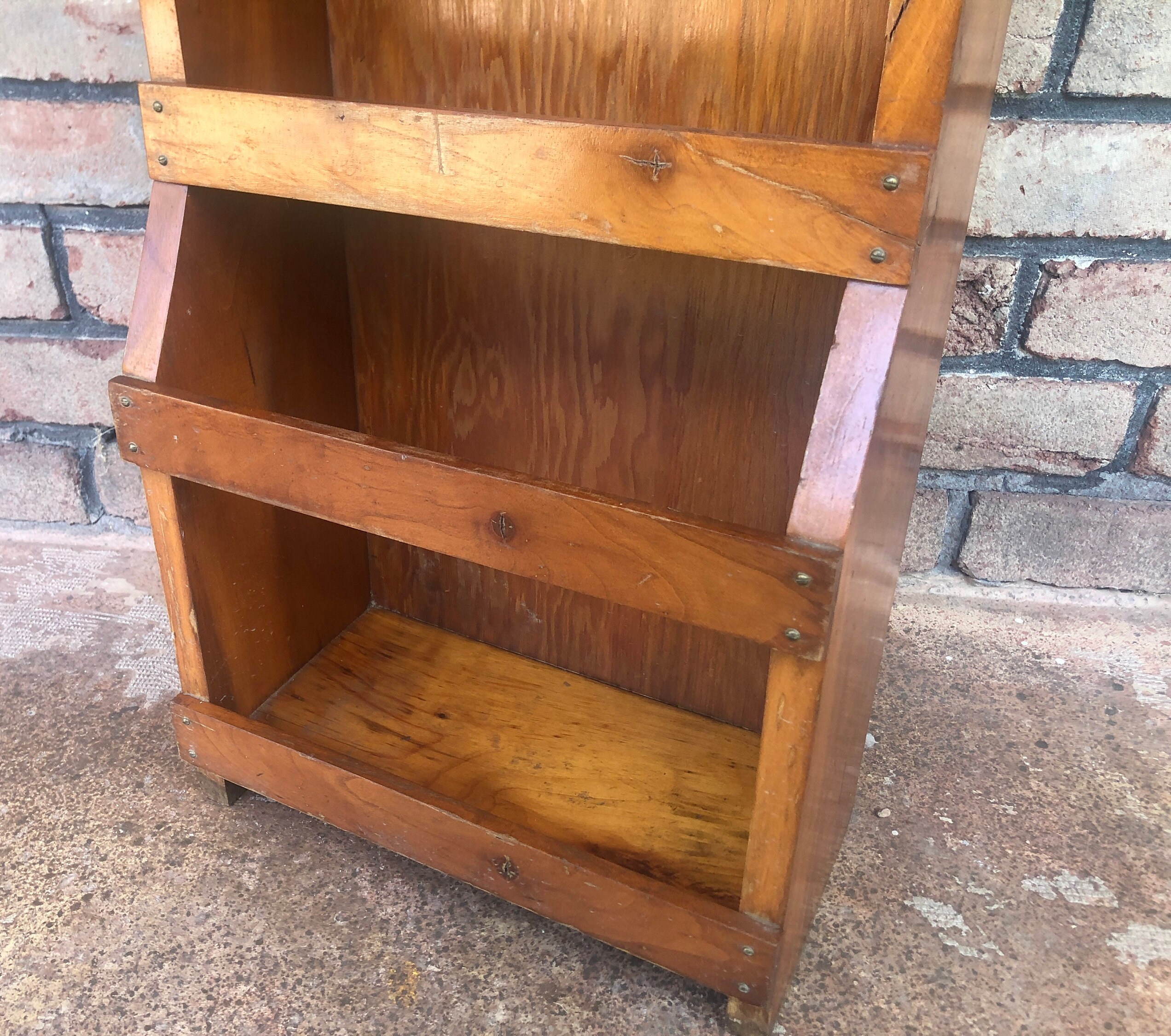 Vintage Large Wood Display Shelf Rustic Wood Wall Shelf - Etsy