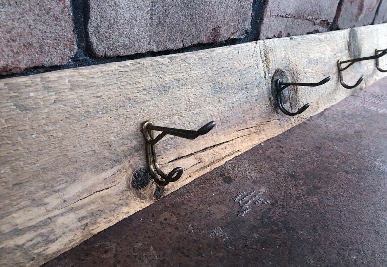Vintage Farm House Coat Hooks Rustic Barn Wood and Double - Etsy