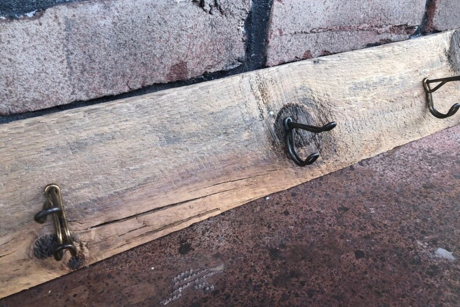 Vintage Farm House Coat Hooks Rustic Barn Wood and Double - Etsy