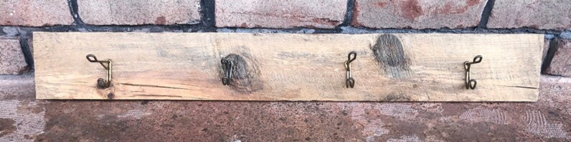 Vintage Farm House Coat Hooks Rustic Barn Wood and Double - Etsy