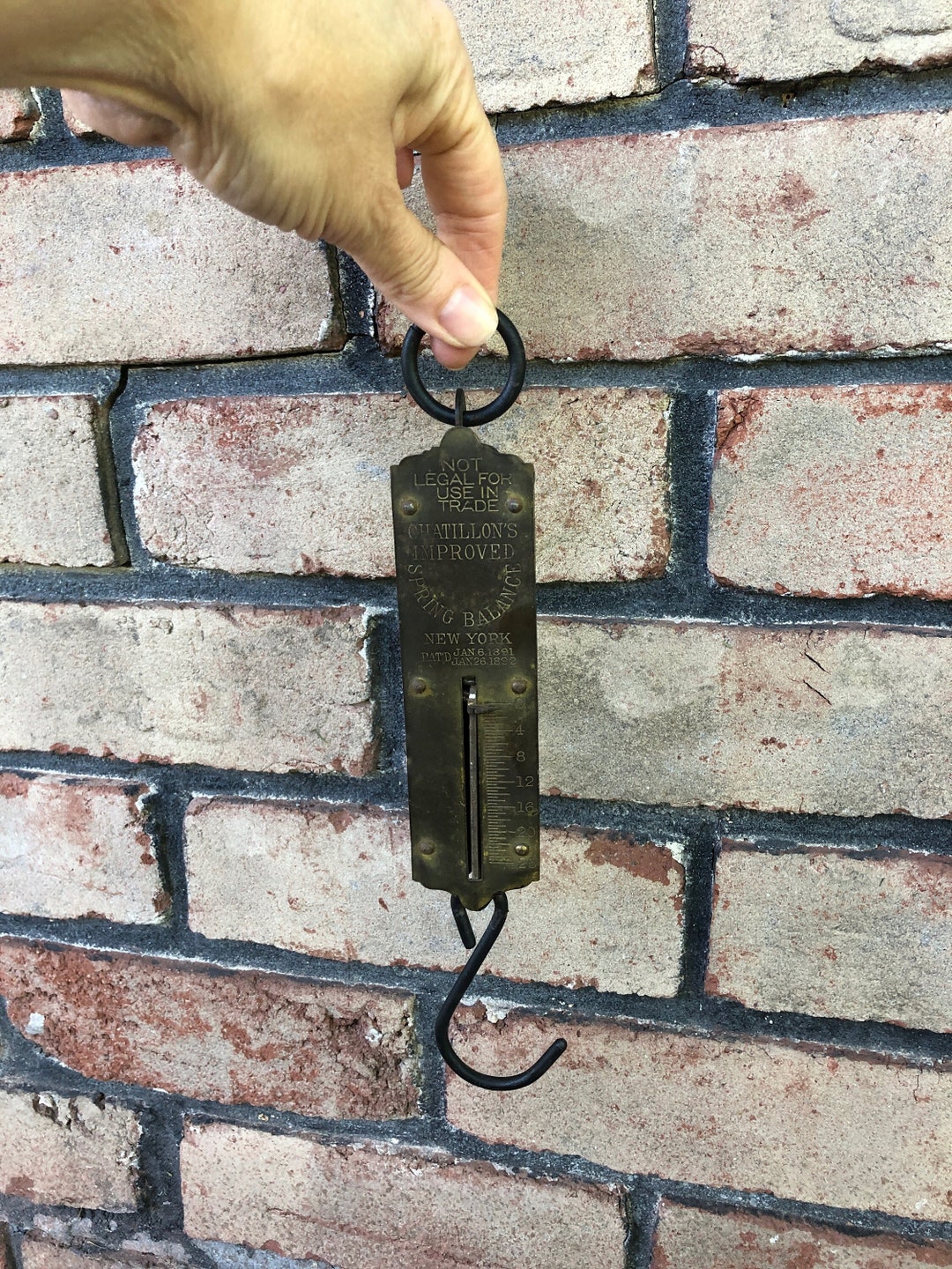 Antique Hanging Scale, Spring Balance Hanging Scale, Chatillon Scale ...