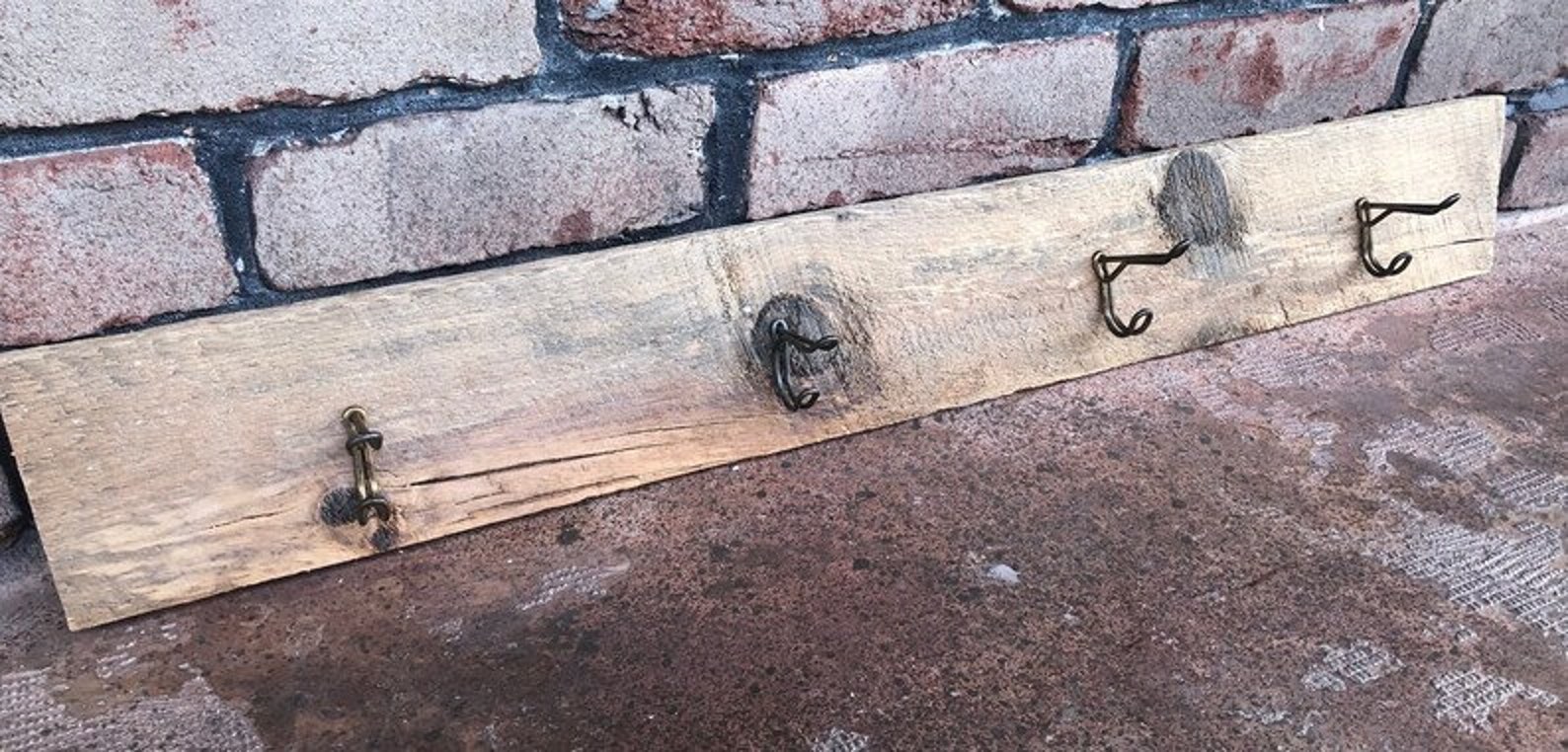 Vintage Farm House Coat Hooks Rustic Barn Wood and Double - Etsy