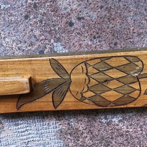 Vintage Decorative Wooden Sword, Haiti, Dagger, Sheath, Engraved ...