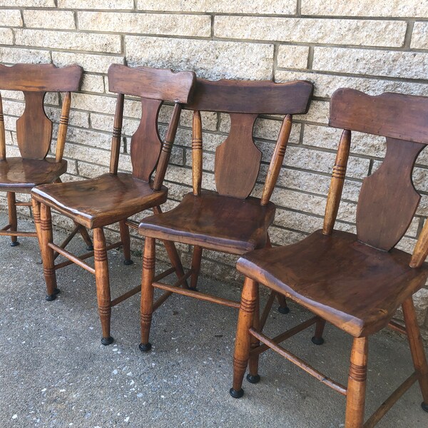 Antique Wood Chair - Etsy