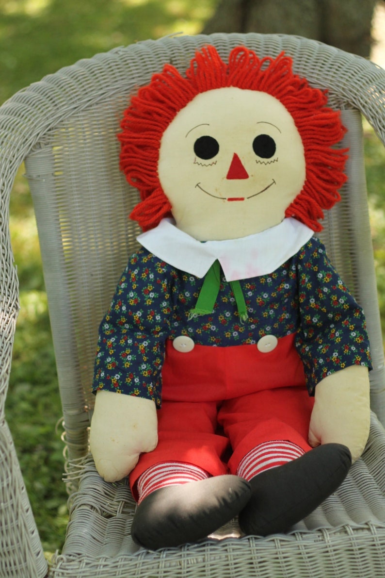 Vintage Raggedy Ann and Andy Dolls Hand Made Rag Dolls Over - Etsy