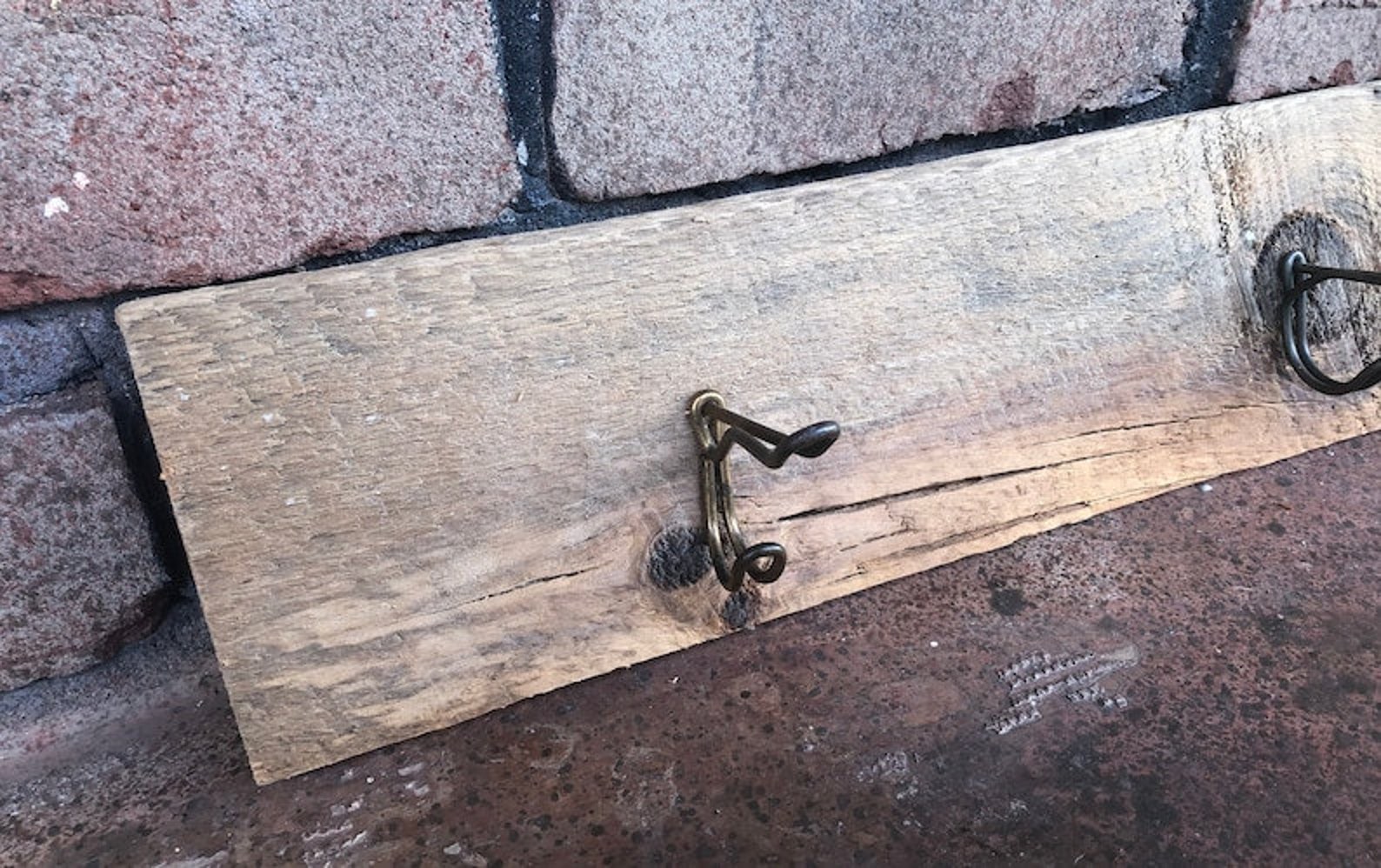 Vintage Farm House Coat Hooks Rustic Barn Wood and Double - Etsy